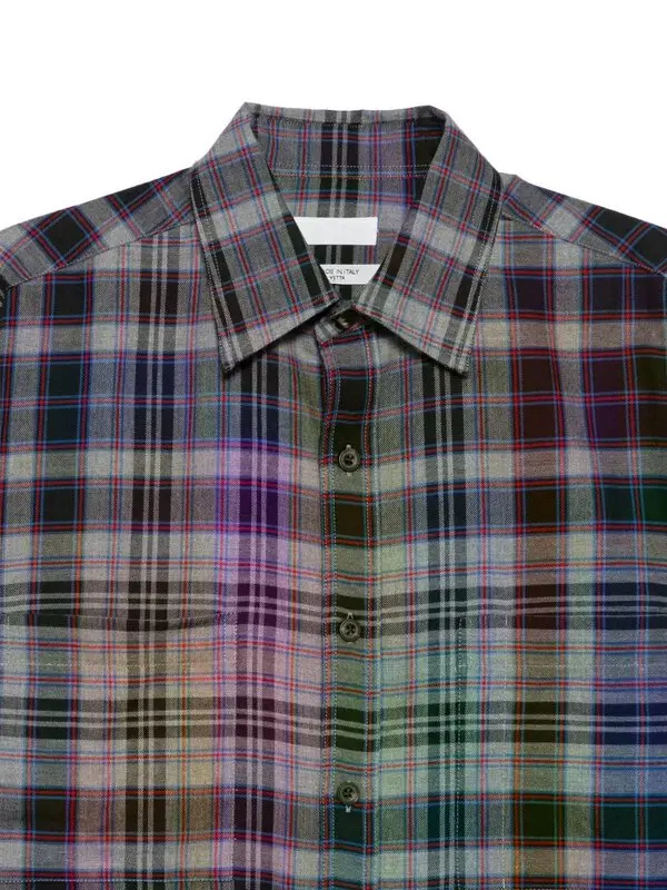 CELLAR DOOR Check-pattern Long-sleeve Shirt