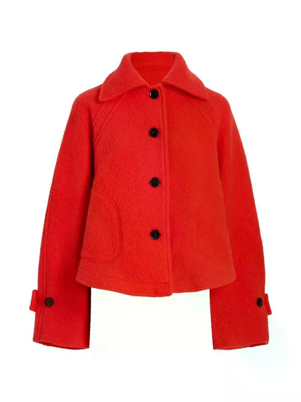 Proenza Schouler Clarice Jacket In Casentino Wool - Orange
