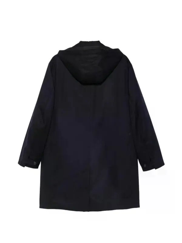 Canali Hooded Wool Coat