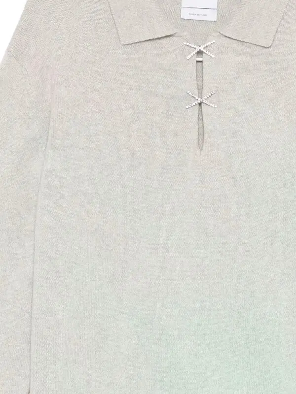 BARRIE Sparkling-cross Polo Sweater
