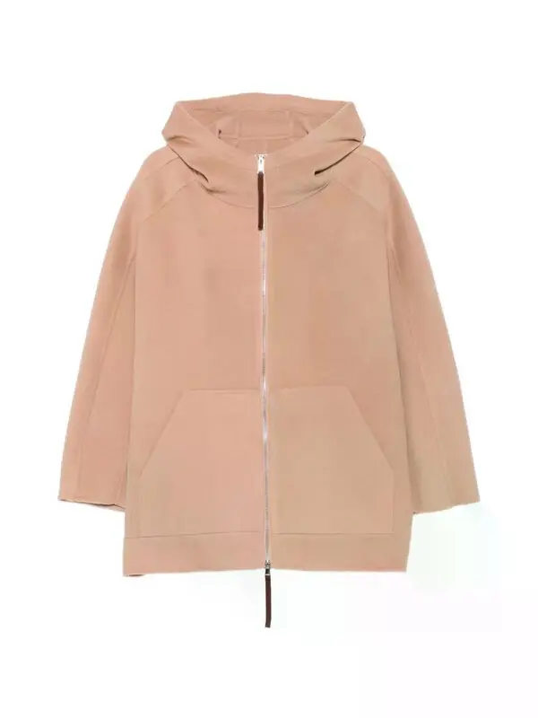 AVA ADORE Hooded Zip-up Jacket - Neutrals
