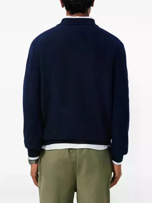 Lacoste Classic-fit Long-sleeved Knitted Polo Shirt
