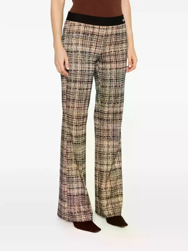 CAMBIO Francis Checked Elasticated-waistband Trousers
