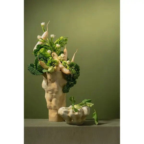 L'Objet Timna Porcelain Coupe Bowl - Latte