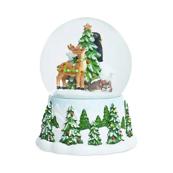 JULISKA Berry & Thread North Pole Animal Snow Globe