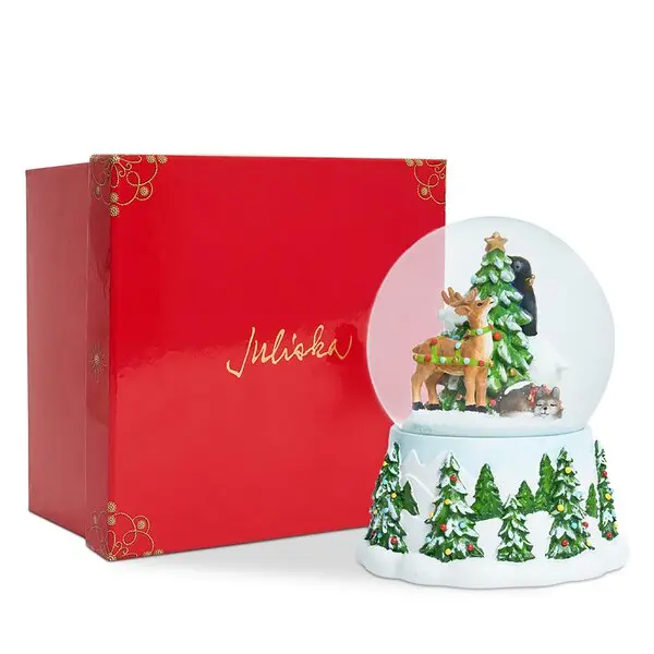 JULISKA Berry & Thread North Pole Animal Snow Globe