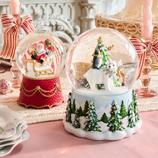 JULISKA Berry & Thread North Pole Animal Snow Globe