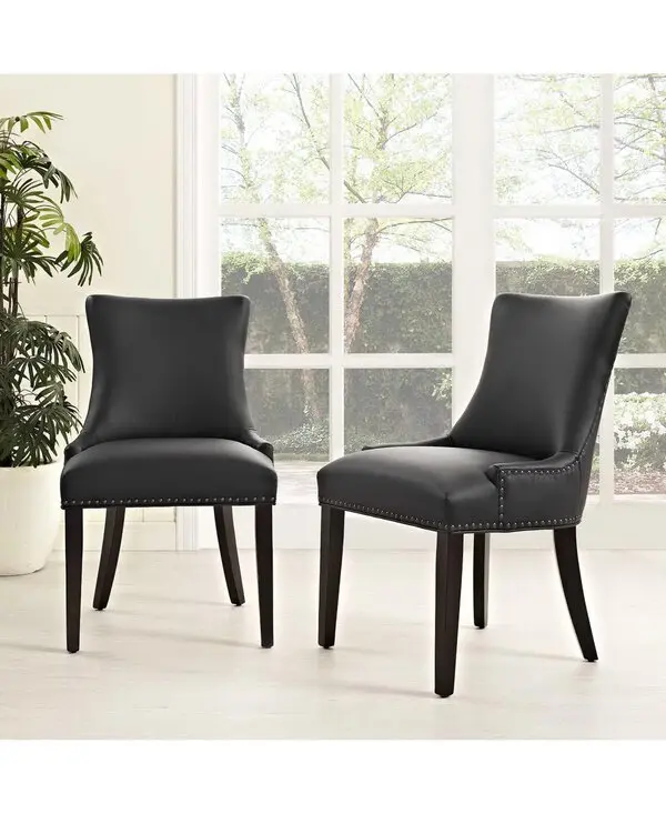 MODWAY Marquis Dining Chair, Set Of 2 - Black