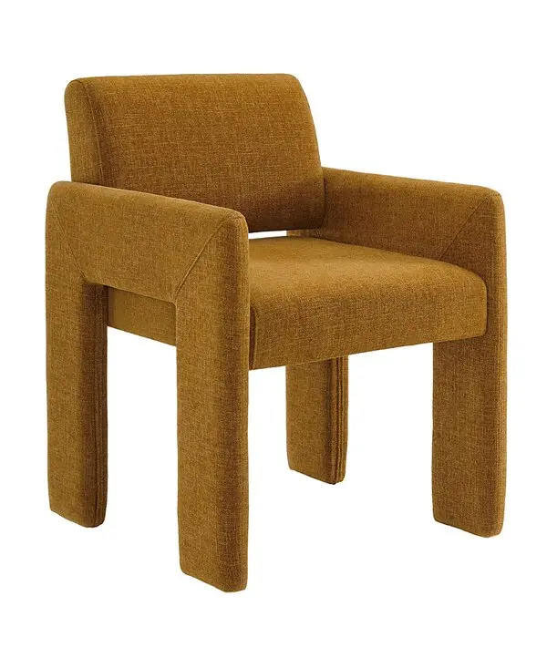 MODWAY Daven Fabric Upholstered Dining Chair - Copper