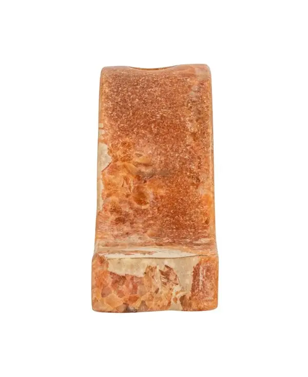 OLIVE GROVE Marble Wave Double Taper Candle Holder - Pink