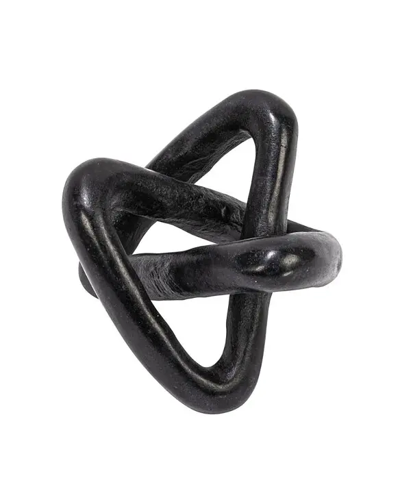 OLIVE GROVE Modern Decorative Marble Link Knot - Black