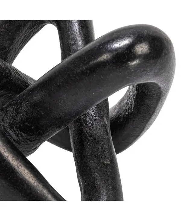 OLIVE GROVE Modern Decorative Marble Link Knot - Black