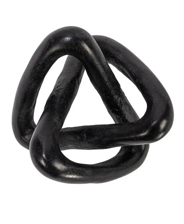OLIVE GROVE Modern Decorative Marble Link Knot - Black