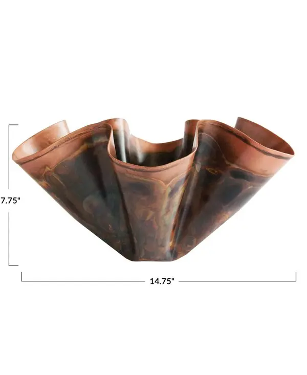 OLIVE GROVE Metal Organic Shaped Planter