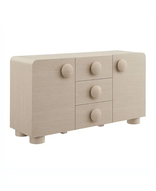 MODWAY Sonnet 57 Sideboard Storage Cabinet - Ash