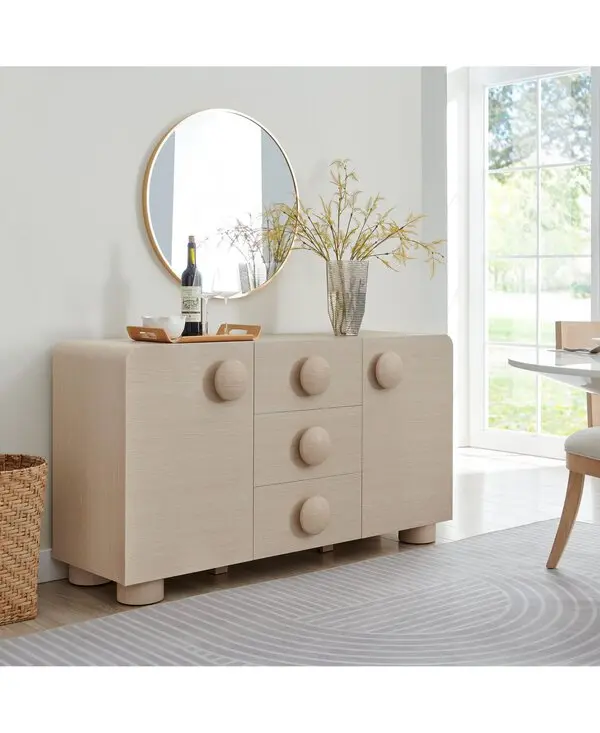 MODWAY Sonnet 57 Sideboard Storage Cabinet - Ash