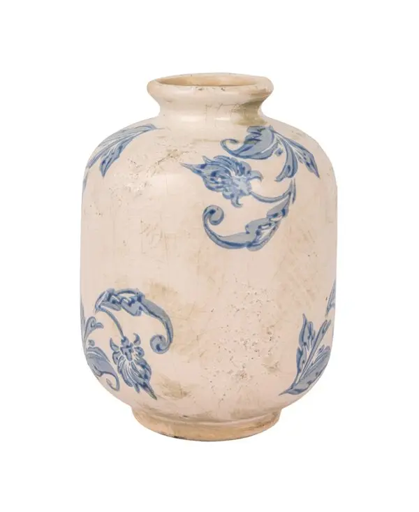 OLIVE GROVE Decorative Terra-cotta Vases With Heavy Distressing, Set Of 3