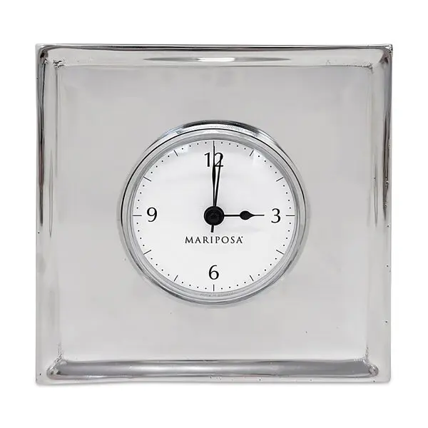 MARIPOSA Signature Engravable Square Clock