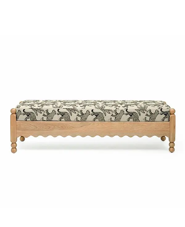 TOV FURNITURE Thelma Performance Basketweave Bench