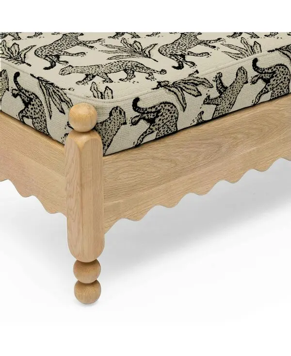 TOV FURNITURE Thelma Performance Basketweave Bench