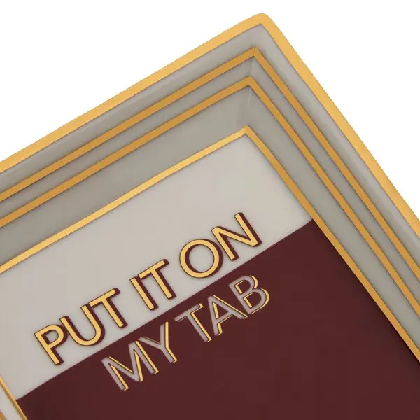 Jonathan Adler Hotel Put It On My Tab Trinket Tray
