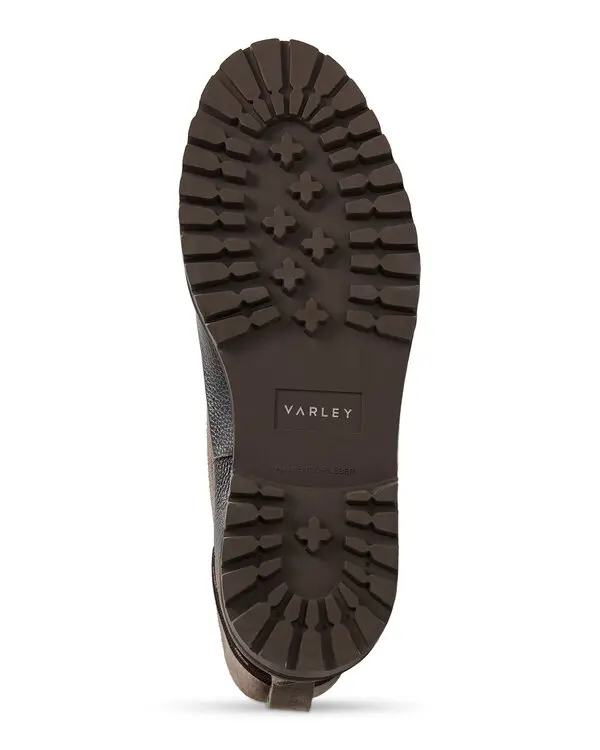 Varley Charente Fleece Lined Leather Lugged Sole Boots - Silver Lining