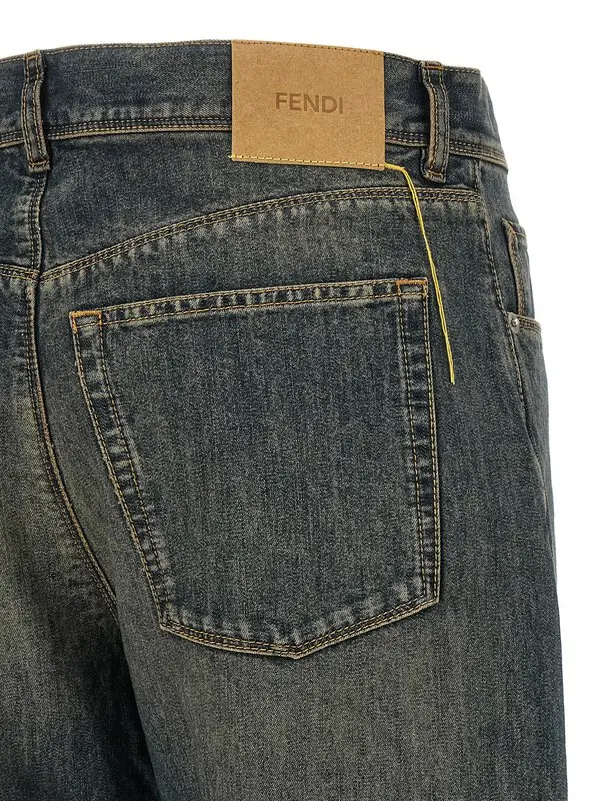 Fendi Long Jeans - Blue