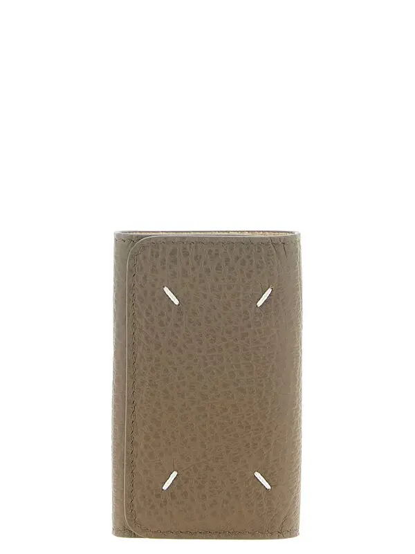 MAISON MARGIELA Four Stitches' Keyring - Brown