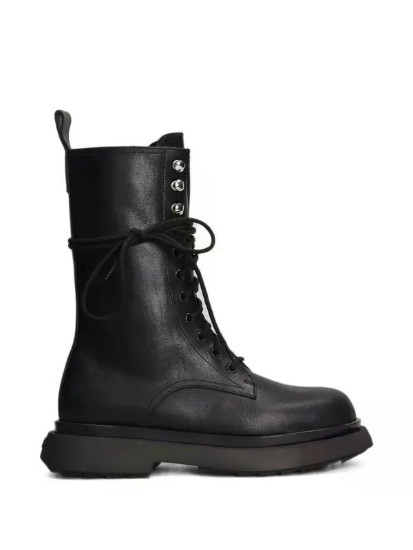 3JUIN Gio Lace-up Studded Ankle Boots