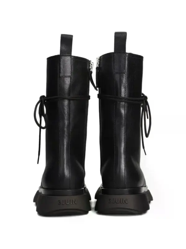 3JUIN Gio Lace-up Studded Ankle Boots