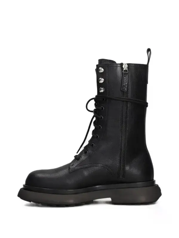 3JUIN Gio Lace-up Studded Ankle Boots