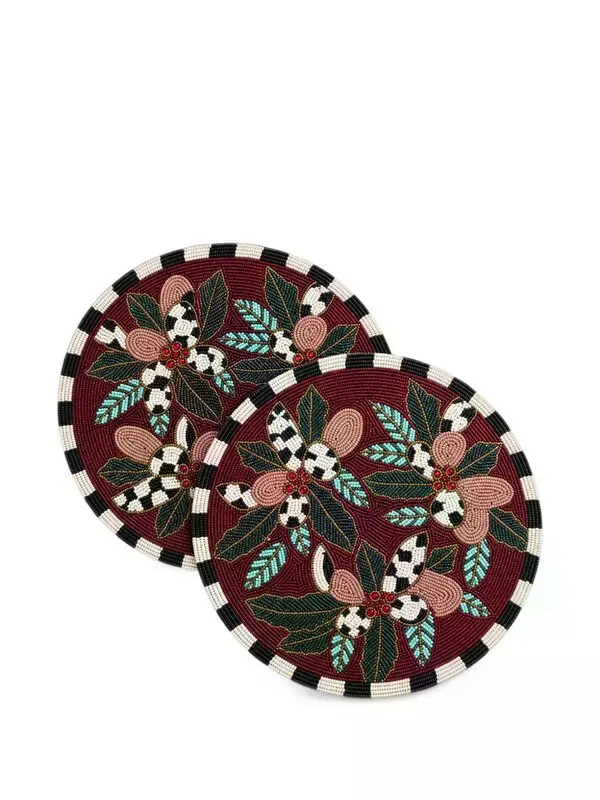 CU I SEEYOU Bead-embellished Placemats
