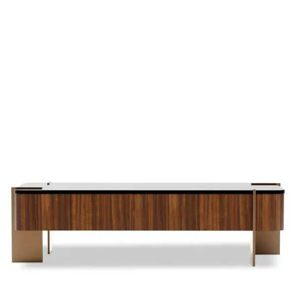 CARACOLE Altura Rectangle Glass Top Cocktail Table