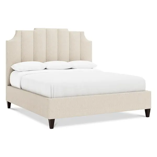 BERNHARDT Bayonne Bed, King With A Low Profile Footboard - Cream - B-