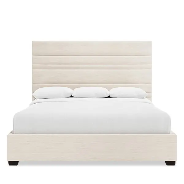BERNHARDT Murray Storage Bed, King - Cream