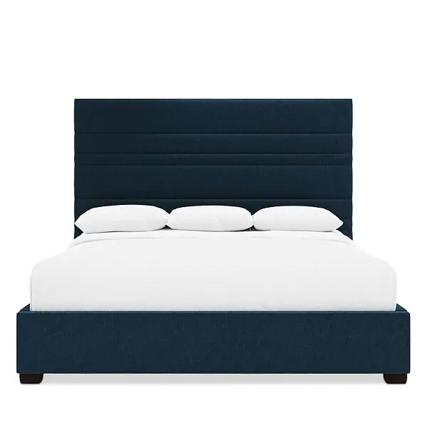 BERNHARDT Murray Storage Bed, King - Dark Blue