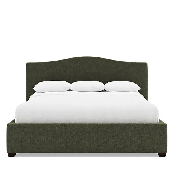 BERNHARDT Graham Storage Bed, Queen - Olive