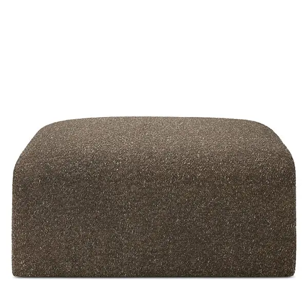 ETHNICRAFT Bulky Fabric Footstool - Cedar