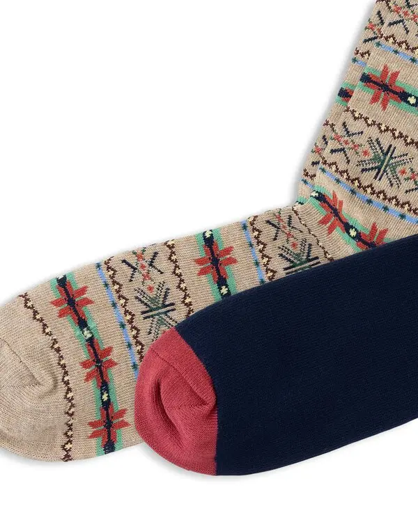 Polo Ralph Lauren Itchfield Bear Cotton Blend Crew Socks, Pack Of 2