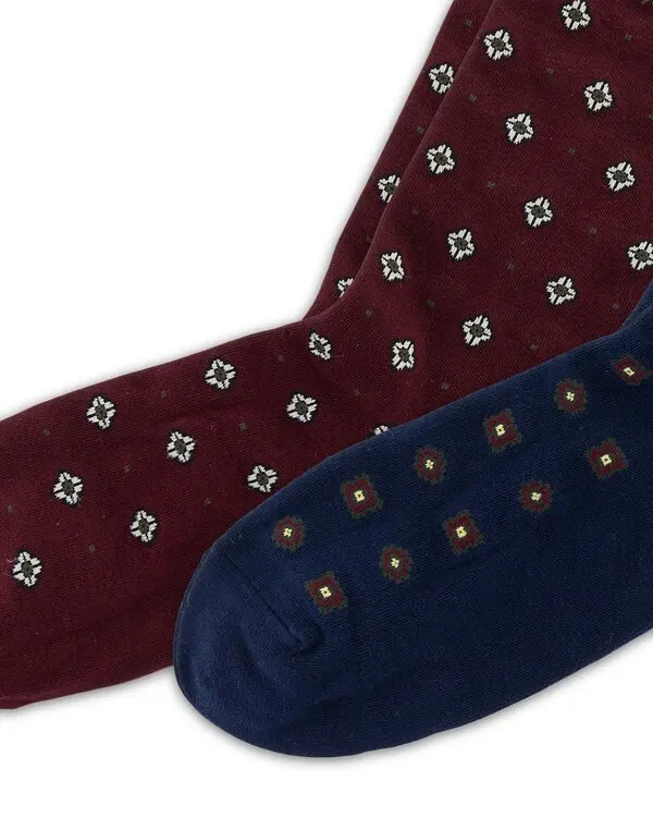 Polo Ralph Lauren Foulard Slack Cotton Blend Socks, Pack Of 2 - Navy
