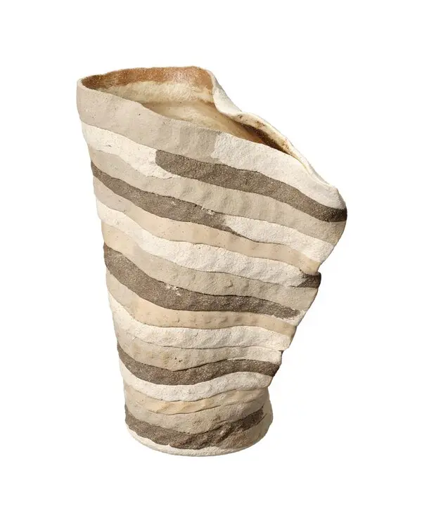 JAMIE YOUNG CO. Textile Porcelain Tall Vase