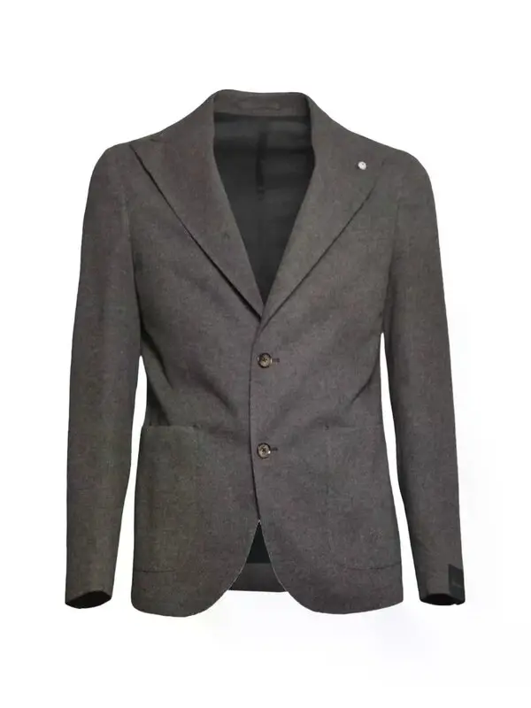 BRANDO Single-breasted Notch-lapel Blazer - Brown