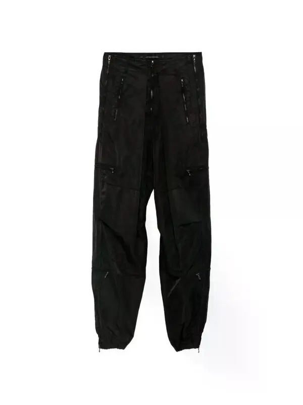 JULIUS Multi-zip Cargo Pants - Black