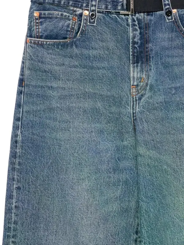 Sacai X Levi's Belted Faded Jeans