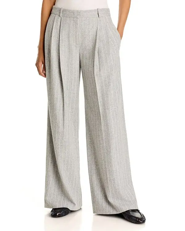 Hugo Boss Tiana Wide Leg Pleated Pants