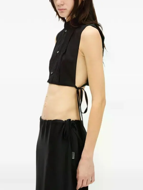 ANN DEMEULEMEESTER Lace-detail Sleeveless Top