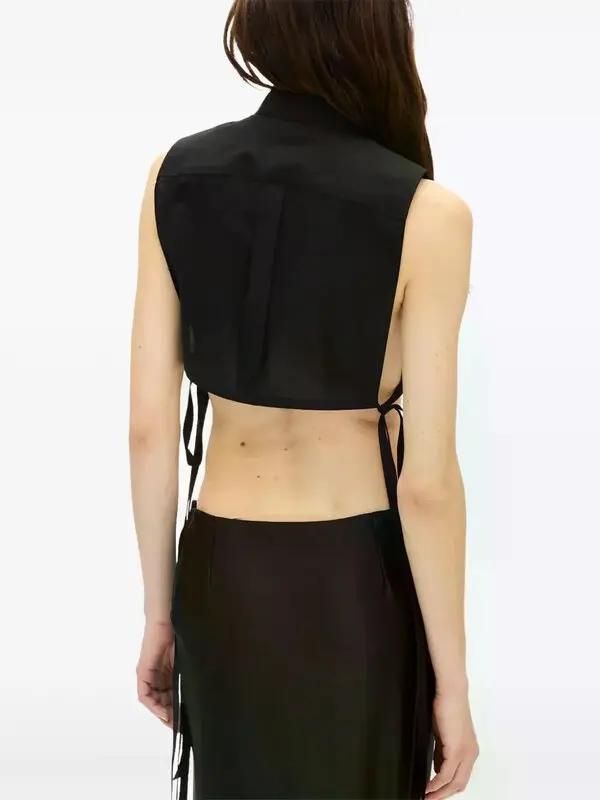 ANN DEMEULEMEESTER Lace-detail Sleeveless Top