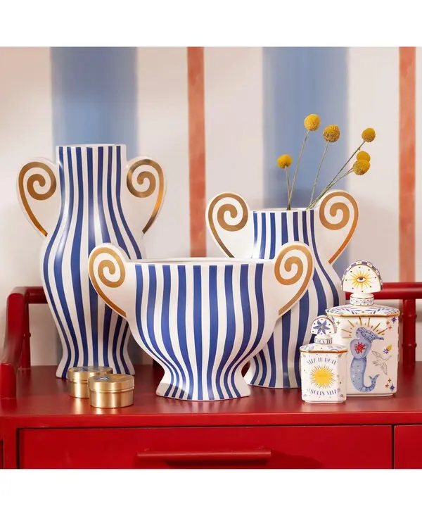 ZSA ZSA ZSU Longhu Ceramic Vase, 9.45 X 3.94 X 14.17