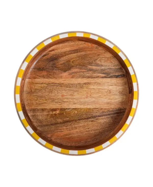 ZSA ZSA ZSU Nohar Mango Wood Tray, 14 X 14 X 3