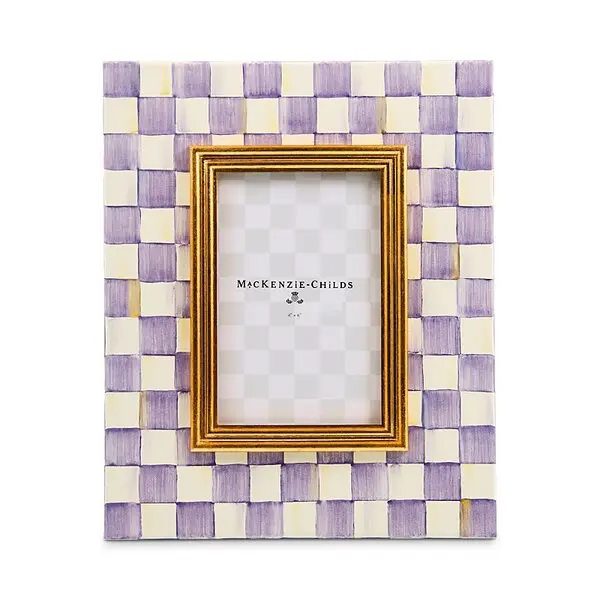 MACKENZIE-CHILDS Check Frame, 4 X 6 - Violet